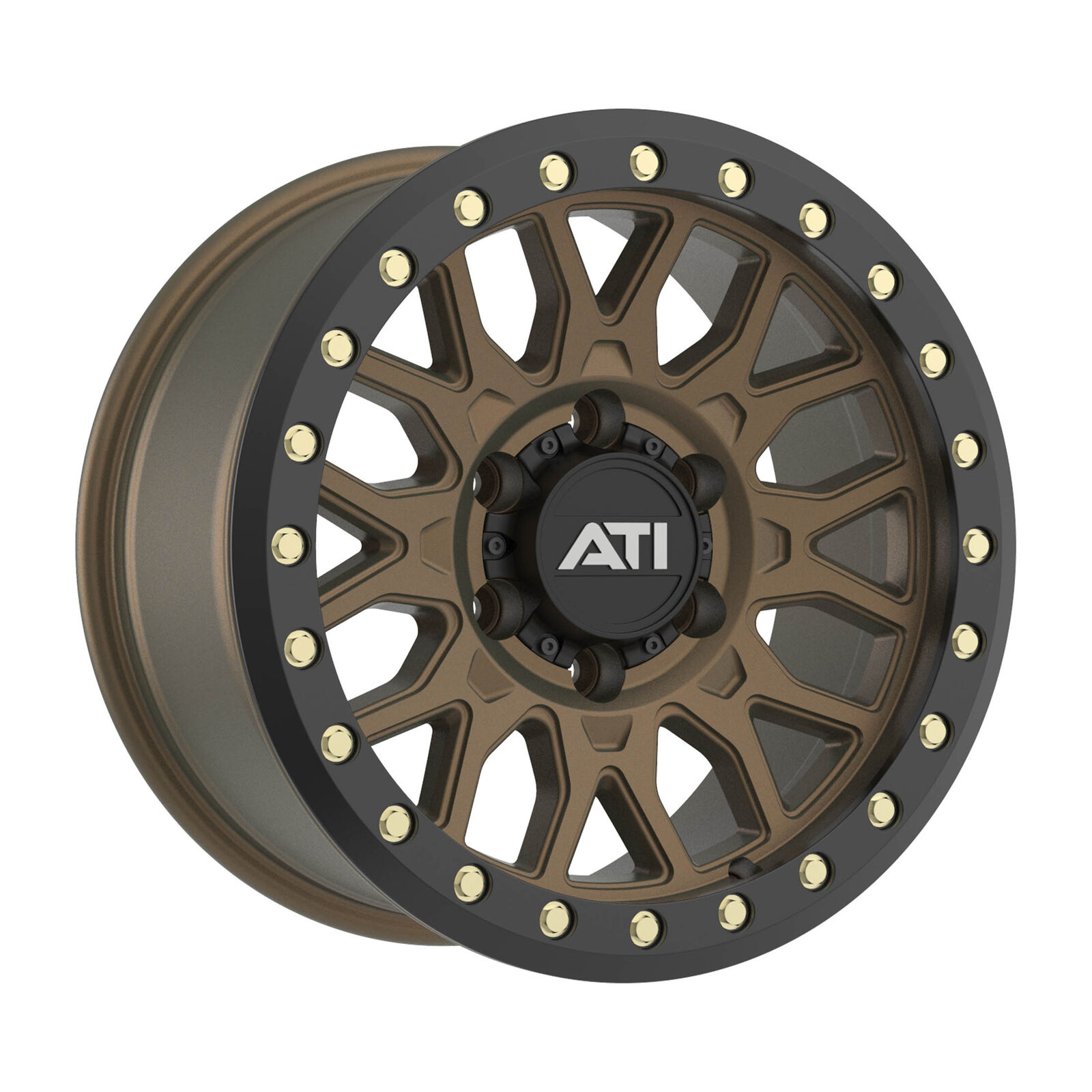 AT-01 17X8.5 HYBRID BEADLOCK WHEEL - BRONZE (5X150)